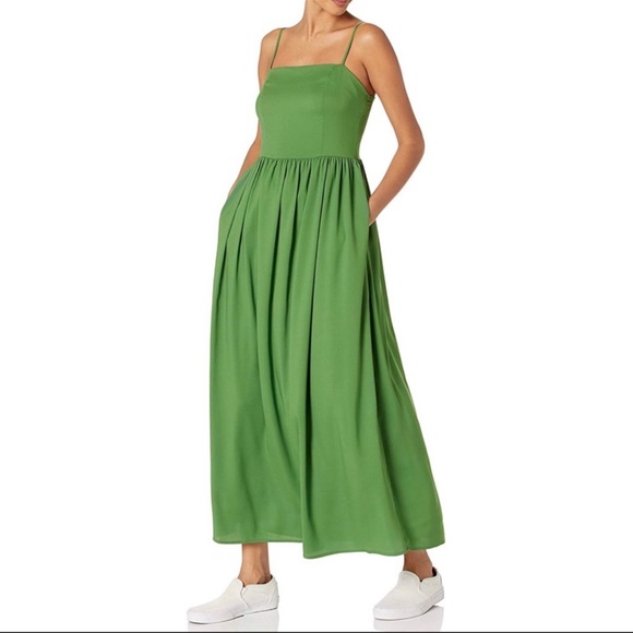 Goodthreads | Dresses | Square Neck Maxi Dress Green Xs | Poshmark